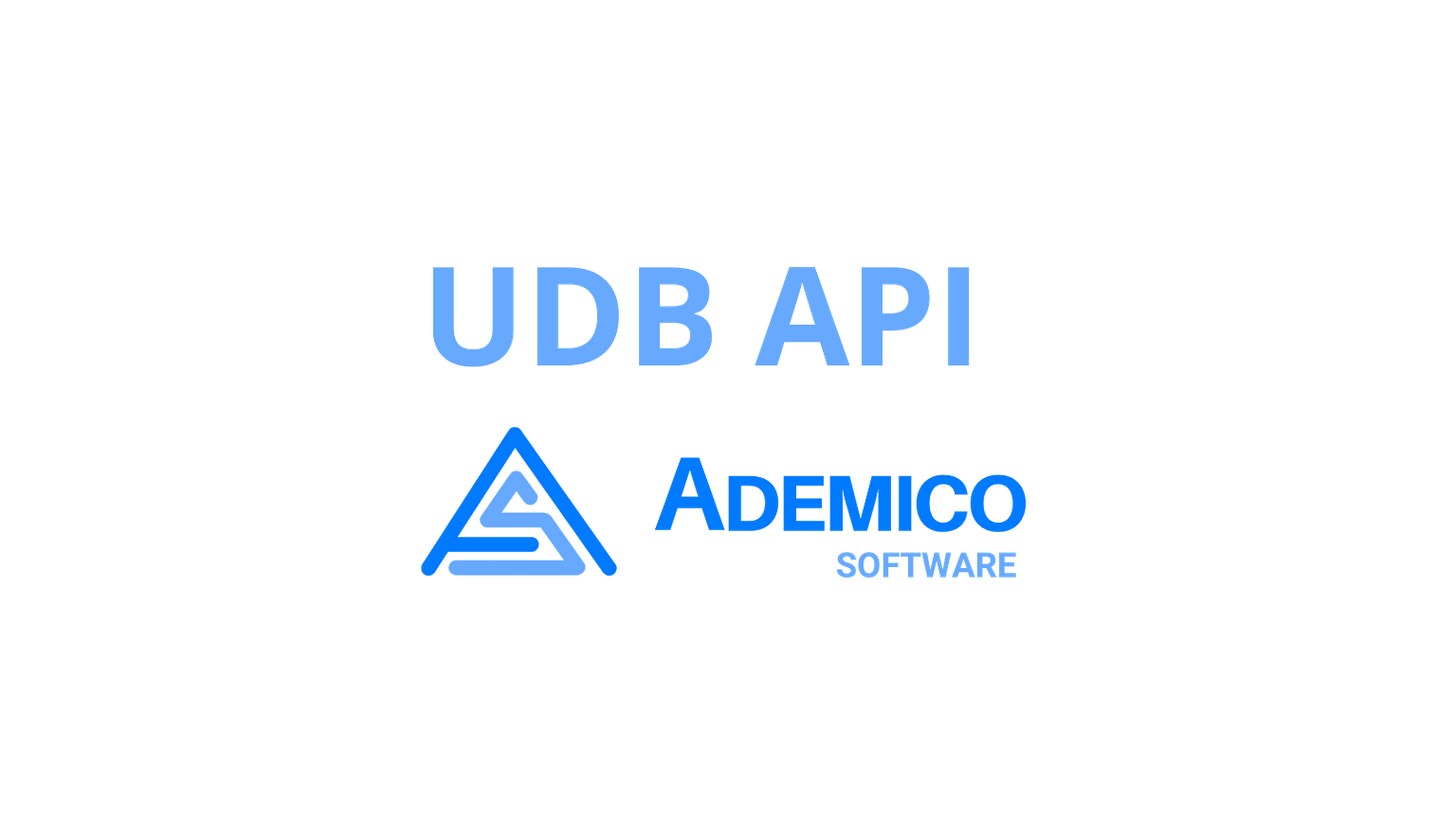 UDB - Send your data to UDB using Ademico UDB REST API